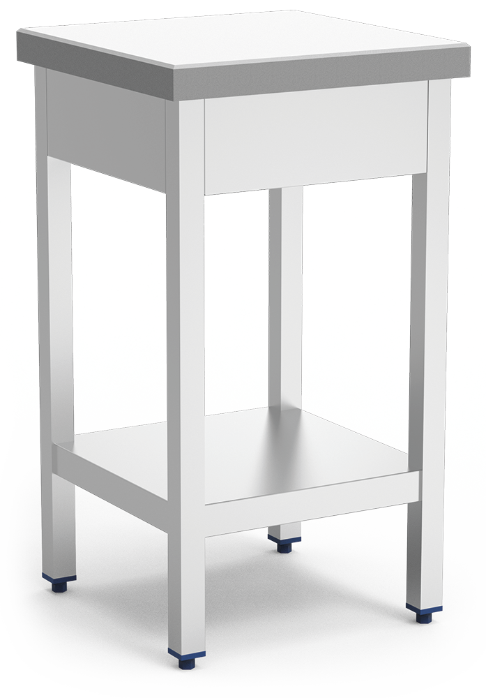 Billot de boucher inox et polyéthylène blanc | Lioninox