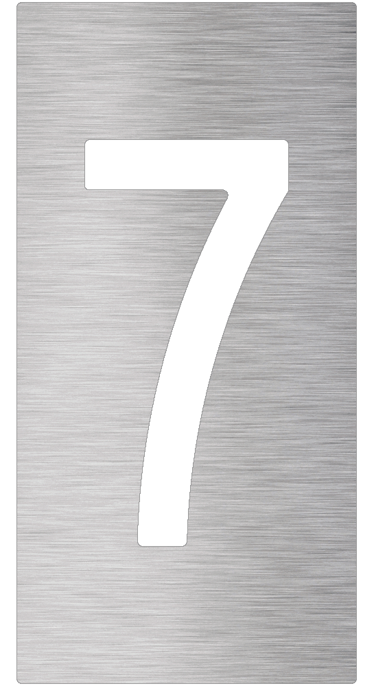 Stainless steel pictogram - Number 7 | Lioninox