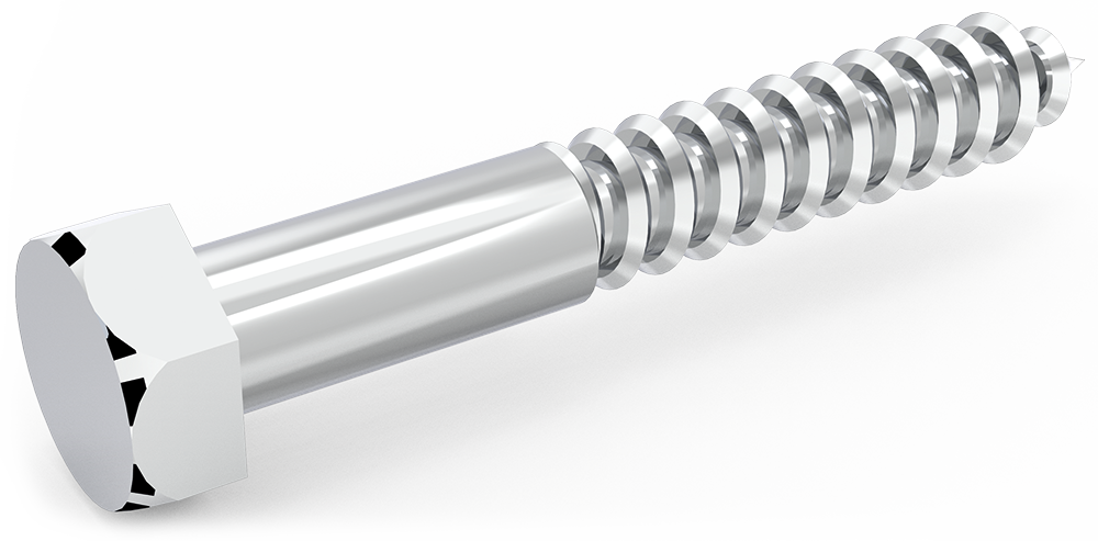 Stainless steel self tapping screw with hexagonal head | Lioninox