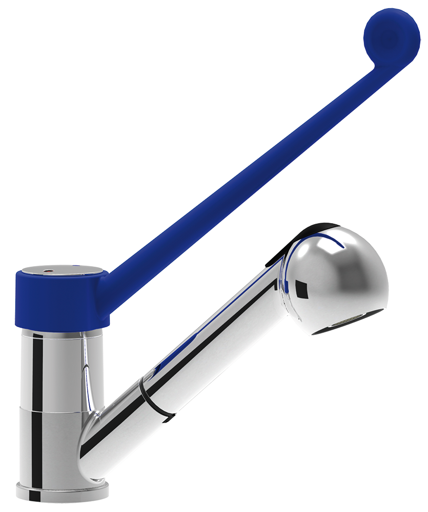 Double inlet one handle tap elbow functionning, extending shower | Lioninox