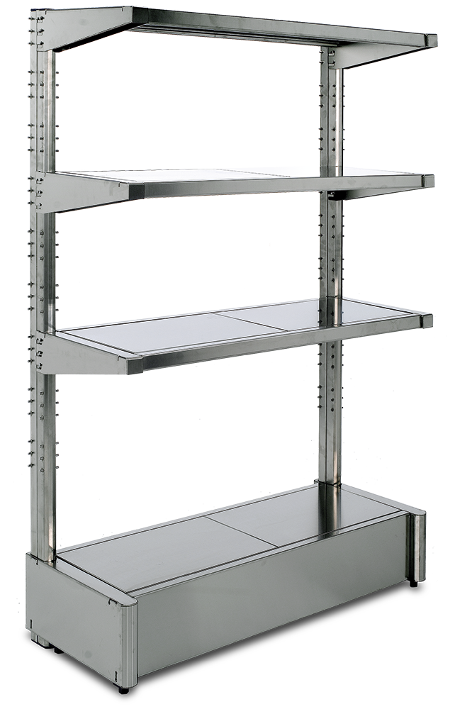 Wall table with shelves on Imagine table | Lioninox